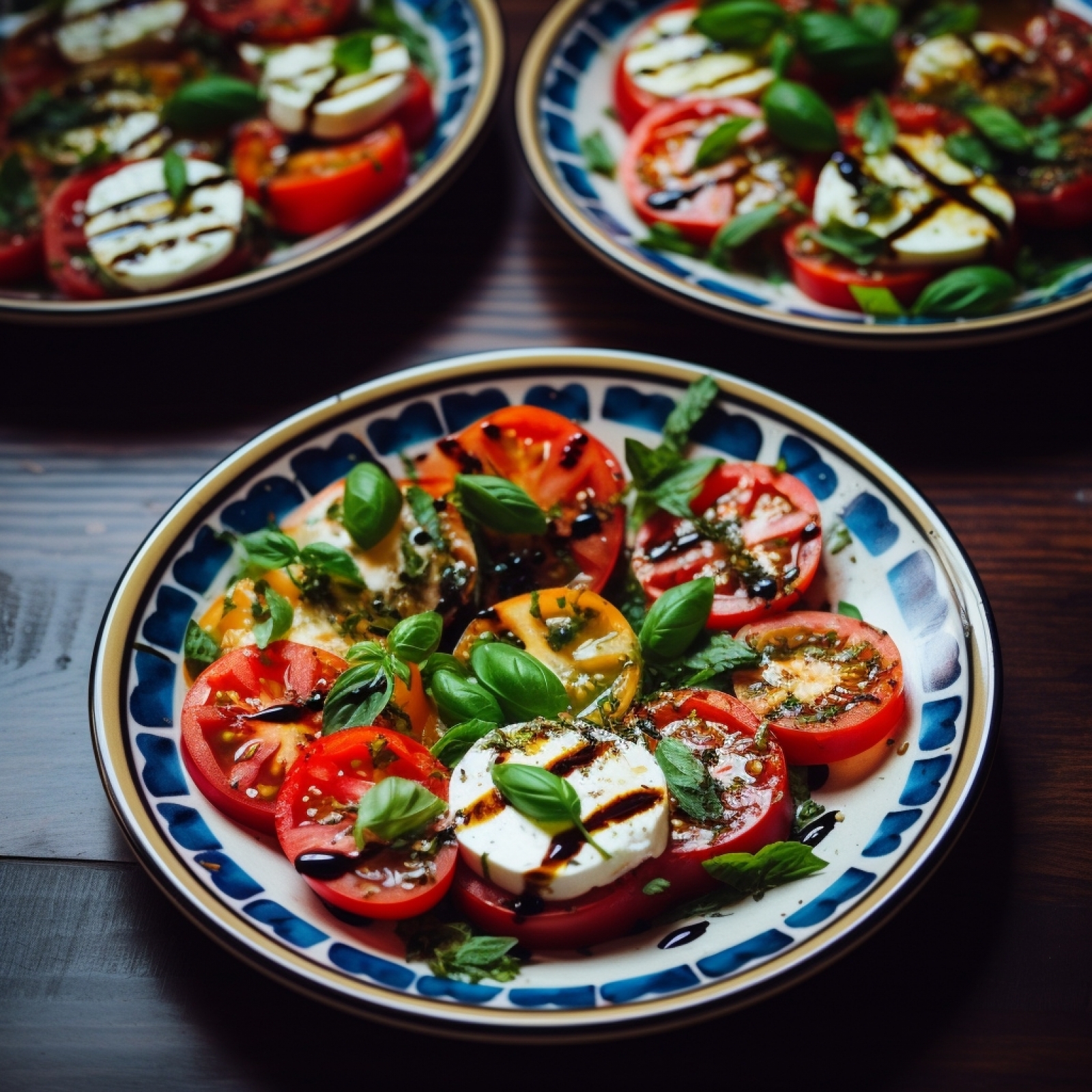 Italian Caprese Salad (Mediterranean - Main Course )